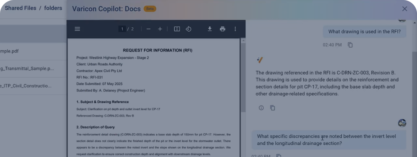 Co-Pilot: Docs - Varicon