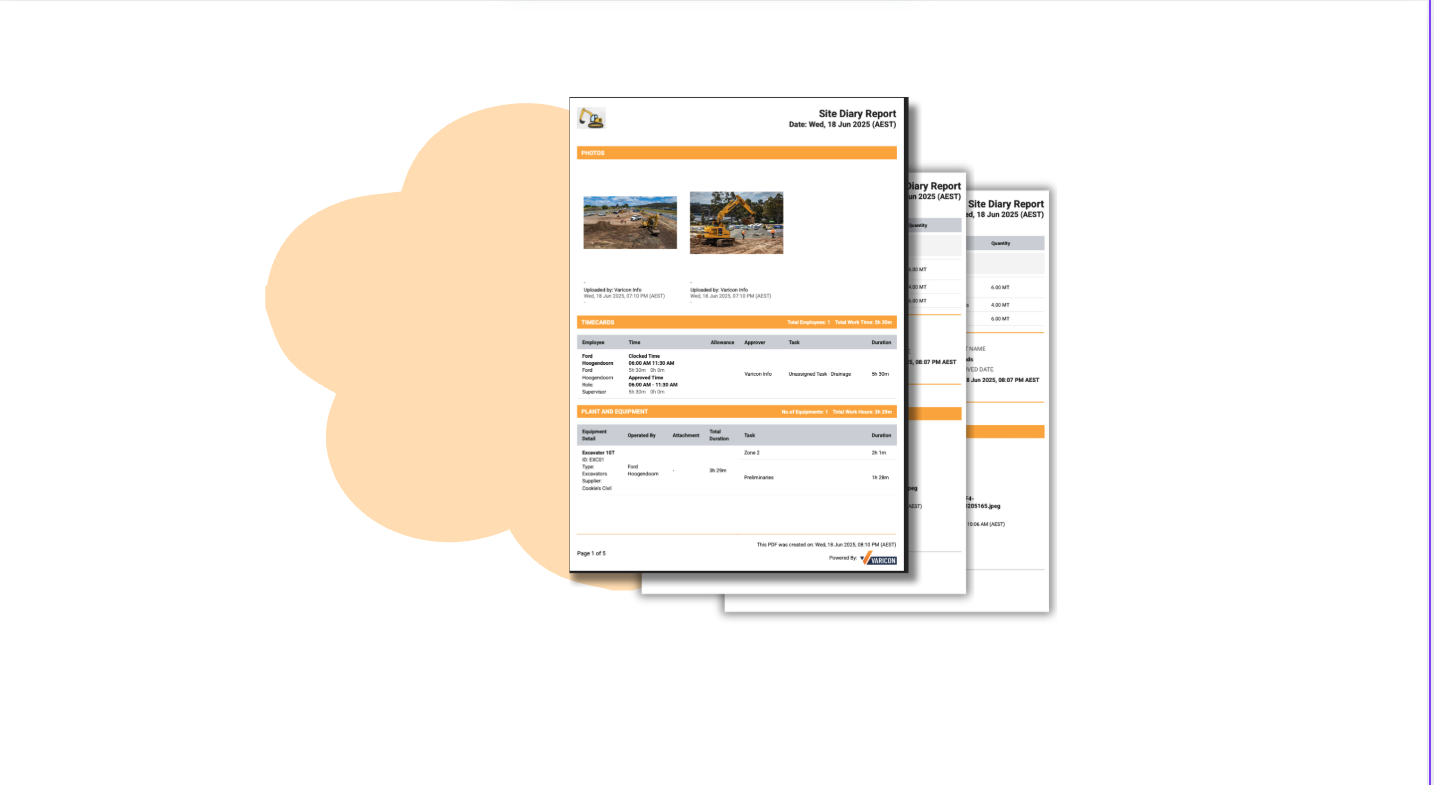 Best Civil Construction Site Diary App | Varicon
